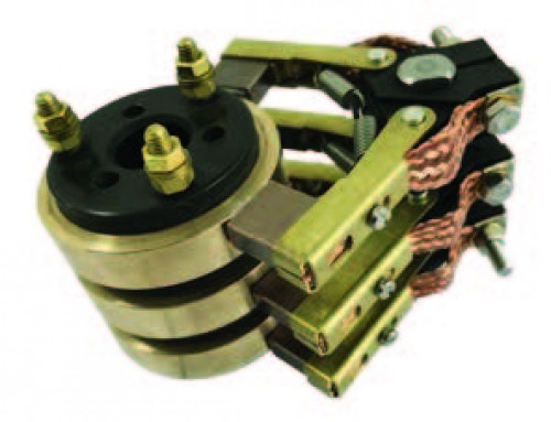 Slip ring assembly with carbon brush holders | BMS Industrie ...